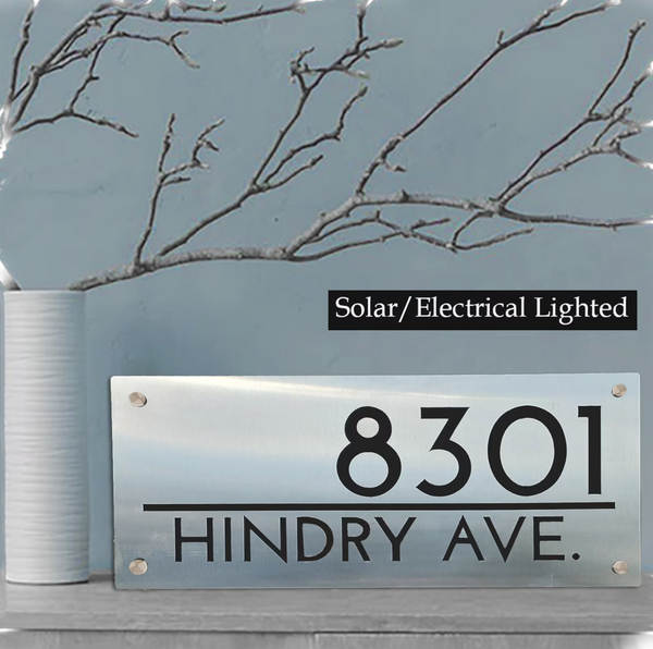 Lighted Address Numbers, Large House Numbers - Paxt Designs